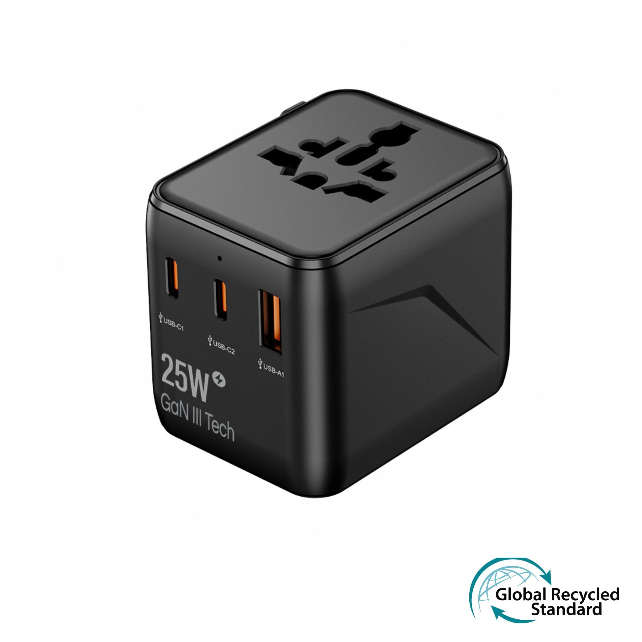 GAN 25W Universal travel adapter - Oldeani