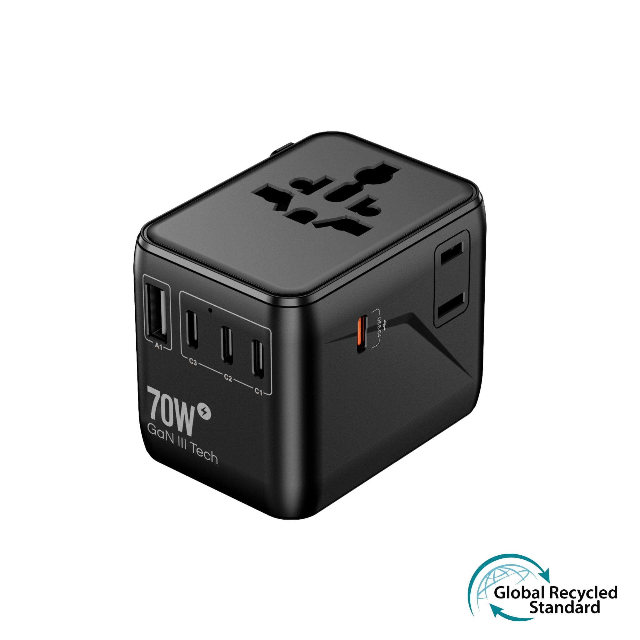 GAN 70W Universal travel adapter - Oldeani