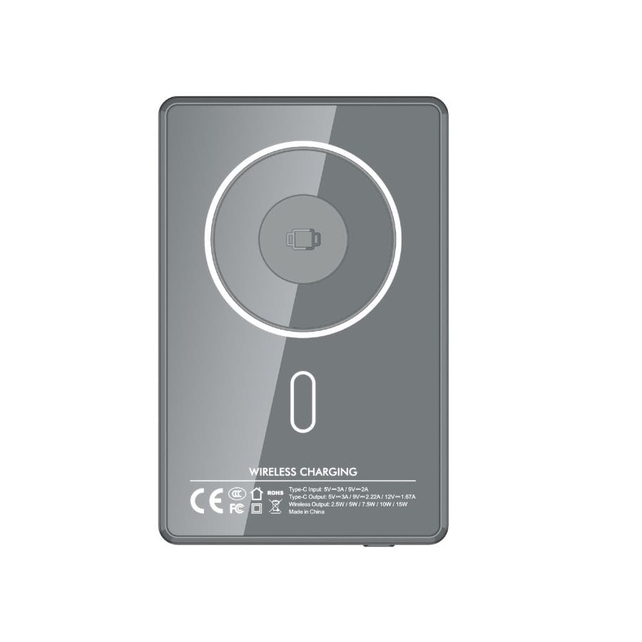 Noir Nano 5000mAh magnetic power bank - Oldeani